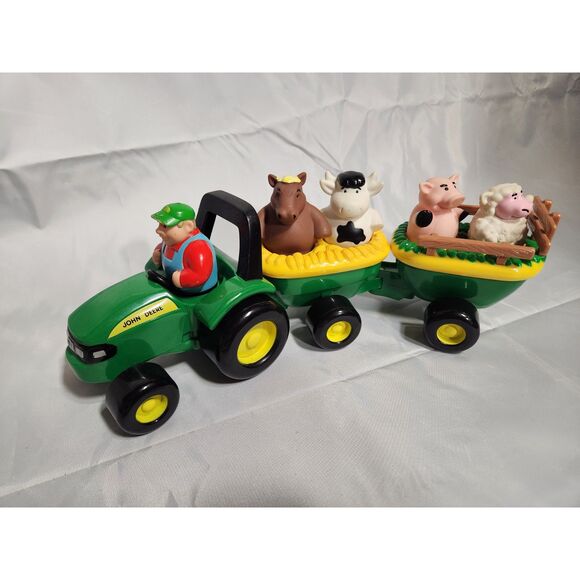 ERTL | Toys | Ertl John Deere Animal Sounds Hayride Set Toy Tractor W ...